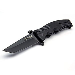 Striker Quick-Draw Tactical Folding Pocket Knife - 3.5 in. Tanto Tip Blade