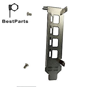 New Low Profile Short Bracket Replacement for NVIDIA Quadro K1200 NVS 510 P400 P600 P620 P1000 K1200 NVS510 T600 T1000 with 2X Screws
