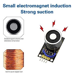 KEYESTUDIO 5V DC 25N Force Electric Lifting Magnet Solenoid Electromagnet Module for Arduino