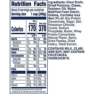 Progresso Rich & Hearty, New England Clam Chowder Soup, 18.5 oz., 4 Pack