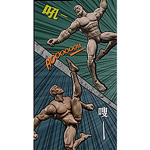 1/12 Scale Male Action Figure,6inch Flexible Muscular Strong Male Action Figure Body Doll Collection (White Skin)