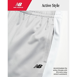 New Balance Boys’ Sweatpants – 4 Pack Active Tricot Jogger Sweatpants – Performance Track Pants with Pockets for Boys (4-20), Size 14-16, Lead/Raincloud