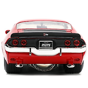 Jada Toys Big Time Muscle 1:24 1971 Chevy Camaro Z28 Die-cast Car Red/Black, Toys for Kids and Adults