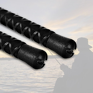 Fiblink Catfish Fishing Rod 1 Piece/2 Piece Catfishing Fishing Pole Portable Travel Heavy Cat Catfish Casting Rod (6'/6'6"/7'/8'/9') (9' - 2Pcs - Green)