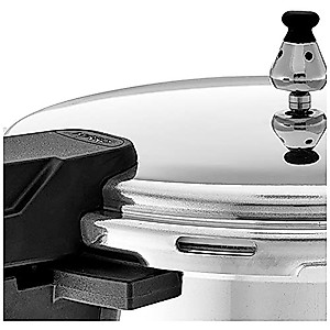 Mirro - 7114000221 Mirro 92122A Polished Aluminum 5 / 10 / 15-PSI Pressure Cooker / Canner Cookware, 22-Quart, Silver