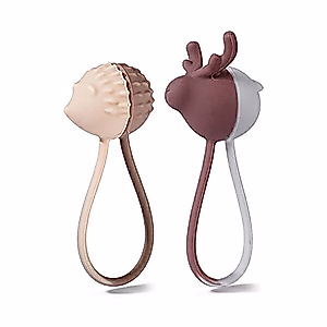 Magnetic Animal Cable Wraps - Multipurpose - Flexible and Durable - Hedgehog and Elk