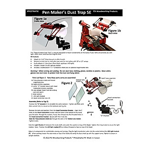 PSI Woodworking Pen Makers Dust Trap with Light and Magnifier Shield