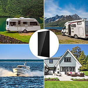 Topsolar 100W 12V Solar Panel Kit Battery Charger 100 Watt 12 Volt Off Grid System for Homes RV Boat + 30A Solar Charge Controller + Solar Cables + Brackets for Mounting