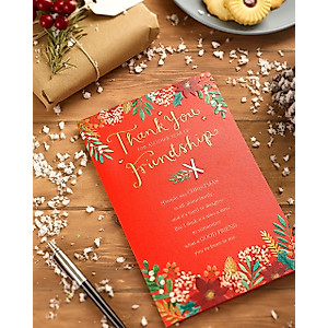 UK Greetings Friend Christmas Card - Friendship Christmas Card - Happy Christmas Card for Friend - Thanks You Card for Friend, Multi, 615854-0-1