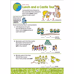 School Zone - Travel the World 1st Grade Learning Workbook - 240 Pages, Ages 6 to 7, Stickers, Beginning and Ending Letters, Geography, Culture, and More (Easy-Tear Top Bound Pad) (Learning Tablets)