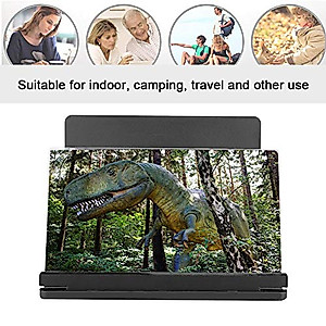 Yosoo Health Gear Phone Screen Magnifier 12'' Foldable Mobile Phone Screen Amplifier Bracket, Enlarge Phone Screen for Eye Protective Movie Video Watching on All Smartphones, Black