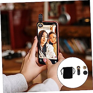 UKCOCO 2 Sets Mobile Phone Fisheye Lens Fish Eye Phone Universal Phone Camera Lens Clip on Fisheye Lens Fish Eye Lens for Camera Smart Phones Camera Accessories Camera Lens Kit Macro Lens