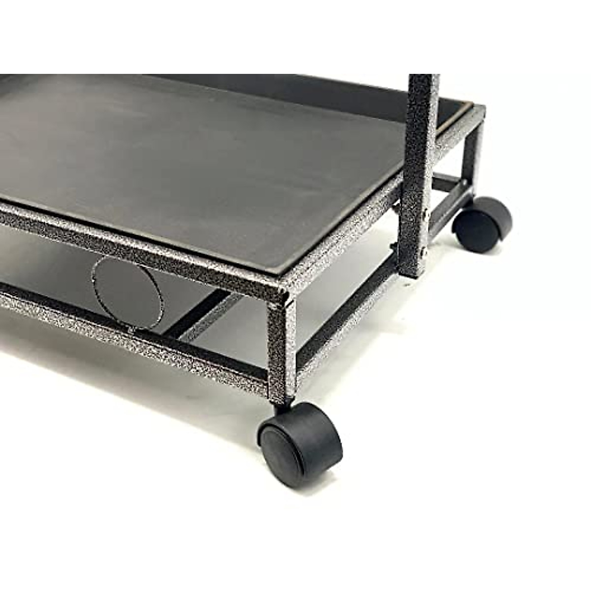 Mcage Large Wrought Iron Parrot Bird Play Stand Perch Play Gym Play Ground Rolling Stand