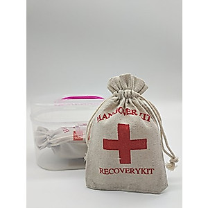 Ankirol 20pcs Burlap Bags 3.9x5.5'' With Drawstring Hangover Kit Bags Recovery Kit Survival Kit Drawstring Pouches Favor Bags Muslin Bags (handover kit)