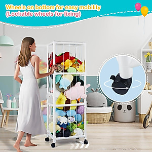 MIDOGAT Large Stuffed Animal Storage Zoo, Stuffed Animal Holder, Stuffed Animal Storage for Playroom, Bedroom, Nursery(Large)