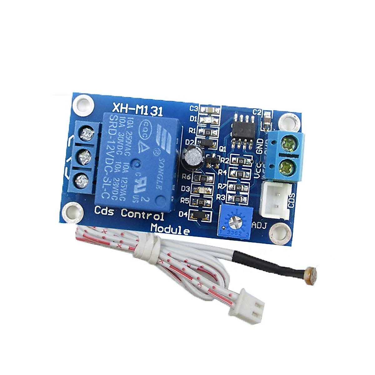 HiLetgo 2pcs 12V Photoresistor Sensor Relay Module Car Light Automatic Control Switch with Cable