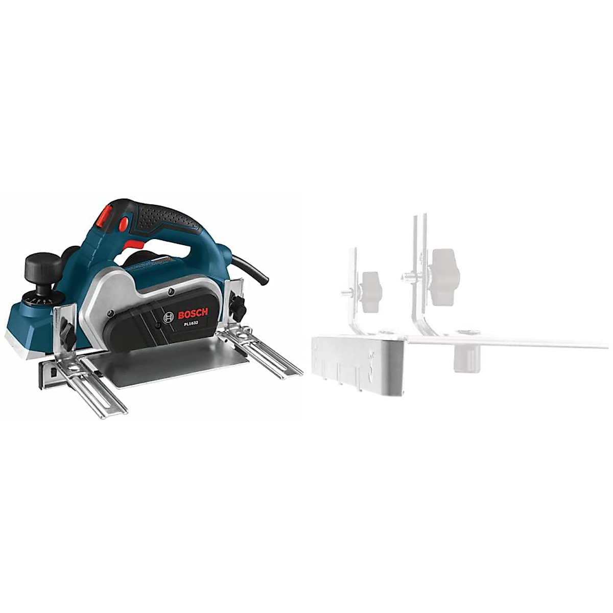 Bosch PL1632 6.5 Amp Hand Planer, 3-1/4&BOSCH PA1209 3-Degree No-Mar Overshoe for Dual-Mount Planer Guide Fence