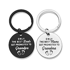 Pregnancy Announcement Gifts New Grandparents Gifts Keychain New Grandma and Grandpa Gifts Jewelry New Grandparent Announcement First Time Pregnancy Gifts Mother's Day Father's Day Gifts