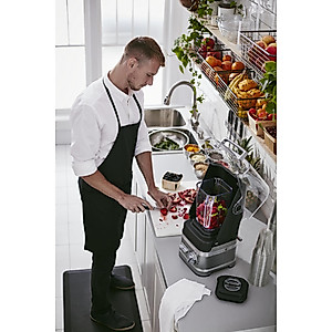 KitchenAid KSBC1B2CU NSF Enclosure Commercial Blender, 60 oz, Contour Silver