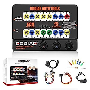 GODIAG Breakout Box -OBD2 Protocol Detector Car Test Box for OBDII Protocol Communication Detection/ECU Tool Maintenance/Diagnosis/Programming/Coding