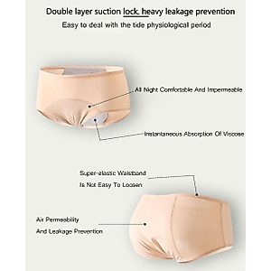 YOYI FASHION Women Mesh Holes Breathable Leakproof Period Panties Mulit Pack US Size XXS-4XL/11 (US, Alpha, XX-Large, Regular, Regular, Black, Blue, Purple)