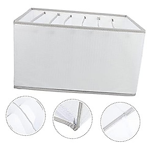 DOITOOL 1pc Jeans Storage Box Clothing Storage Bins Vanity Storage Drawers Storage Dividers Sock Storage Box Cloth Storage Bins Underwear Drawer Organizer Cloth Storage Box Foldable Box