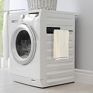 Magnetic Paper Towel Holder,Magnet Shelf Black for Refrigerator Toolbox Grill,12x3.1inch Fit Larger Paper Roll