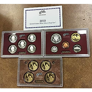 2010 S Silver proof set Collection US Mint Bright