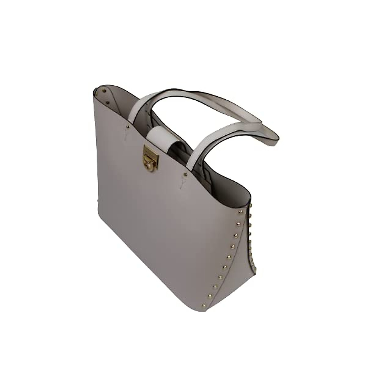 Michael Kors Women's Manhattan Smooth Leather Shoulder Tote Bag Lt Cream