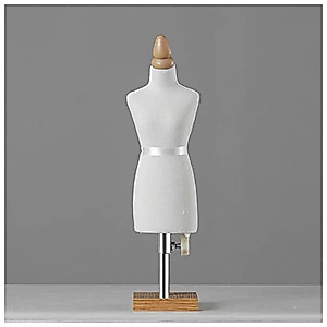 ArtsPavilion Mannequin Torso Dress Form Mini Dressmakers Dummy Female, Tailor Manikins Doll Dress Form Display Dollhouse Accessories Decoration 1/4 a