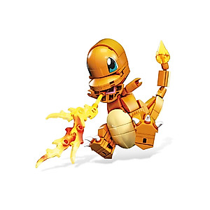 MEGA Pokémon Building Toys Set, Build & Show Charmander with 180 Pieces, 4 Inches Tall, for Kids