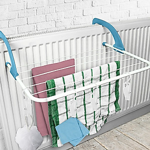 Unlorspy 20PCS Super Strong Plastic Swivel Laundry Clips, Hanging Clothes Pins, 4.13" x 1.38" / 105 x 35 mm Laundry Hooks for Clothes, Hat, Sock & Towel. (White)