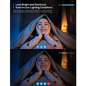 AIRHUG Webcam - Video Conferencing Streaming Recording - Plug & Play USB Web cam with Privacy Cover (2K Webcam No Mic)