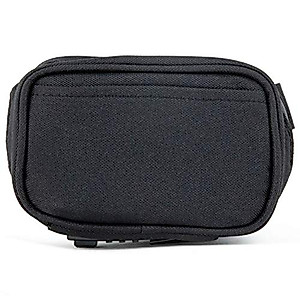 DIME BAGS Omerta Boss with Lock Padded Pouch with Activated Carbon Technology | 3-Digit Combo Lock | Low-Profile, Sleek Design (5 Inch, Black)