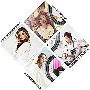 Neewer Ring Light Kit:18"/48cm Outer 55W 5500K Dimmable LED Ring Light, Light Stand, Carrying Bag for Camera,Smartphone,YouTube,TikTok,Self-Portrait Shooting, Black, Model:10100416