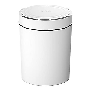 CZDYUF Smart Sensor Garbage Bin Kitchen Bathroom Toilet Trash Can Best Automatic Induction Waterproof Bin with Lid ( Color : OneColor , Size : 13L )