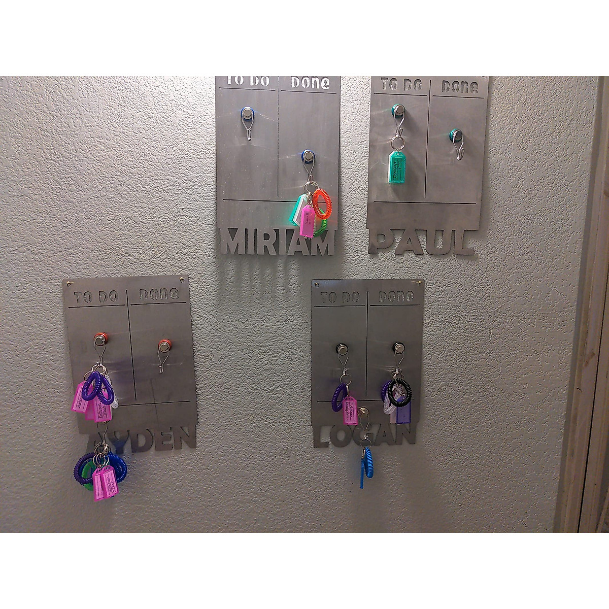 Cuttte 20 Pack Plastic Key Tags with Container, Key Labels with Ring and Label Window, 5 Colors