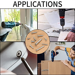 Silver M2 Nickel-Plated Carbon Steel Flat Head Self Tapping Screws (800pcs/Set), Assortment Drilling Screws with Storage Case, 4mm 5mm 6mm 8mm 10mm 12mm 16mm 20mm