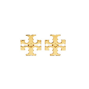 Tory Burch Women's Small Logo Stud Earrings (Tory Gold)