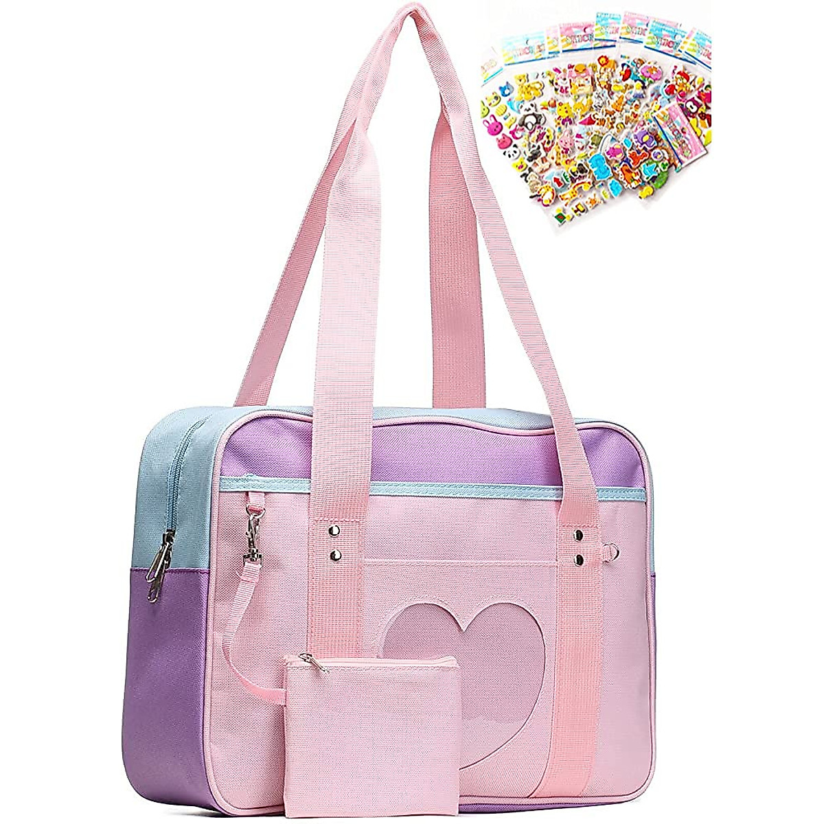 BOYOWO Japanese Bag kawaii wallet Anime Sticker tote bag ita bag crossbody kawaii stuff cute school supplies aesthetic messenger bag backpacks for woman essentials