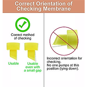 Maymom Membranes Compatible with Medela Breastpumps, Suitable for Lactina, Manual Freestyle, Symphony, Swing, Pump in Style Pumps, Part # 87088 (White, 16pc)