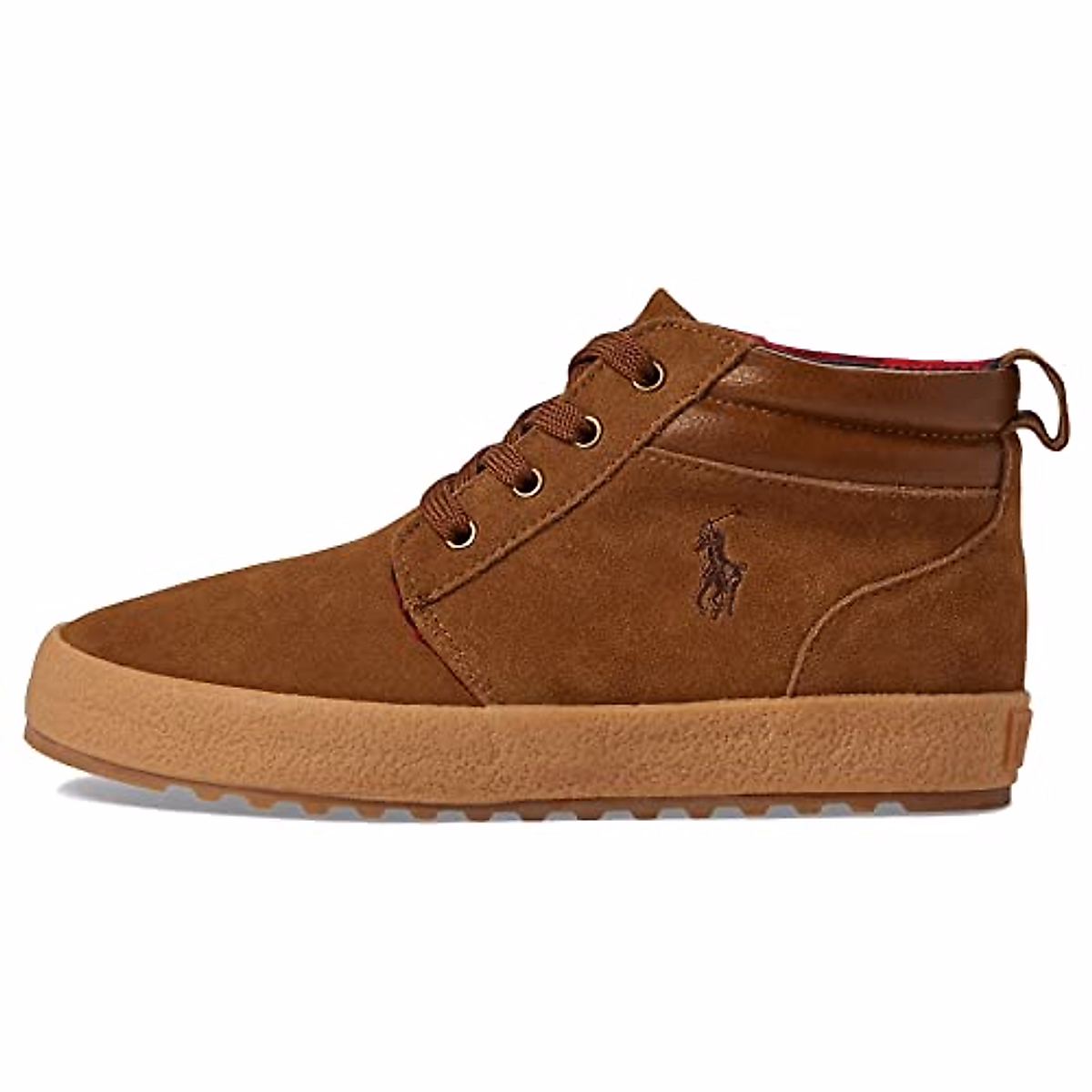 POLO RALPH LAUREN Boy's Camdyn (Little Kid) Snuff Suede/Tan Burnished 2 Little Kid M