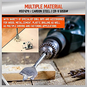 Ultimate Drill Bit Set - 246 PCS Comprehensive Premium Quality Drill Bits Kit for Wood Metal Cement Drilling & Screw Driving, Full Combo Kit Assorted in Organized Carrying Case, Reinforced Packaging