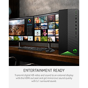 HP Pavilion Gaming PC, NVIDIA GeForce GTX 1650, 10th Gen Intel Core i3-10105, 8 GB RAM, 256 GB SSD, Windows 11, Wi-Fi 5 & Bluetooth 4.2, 9 USB Ports, Pre-Built Gaming PC Tower (TG01-1220, 2021)