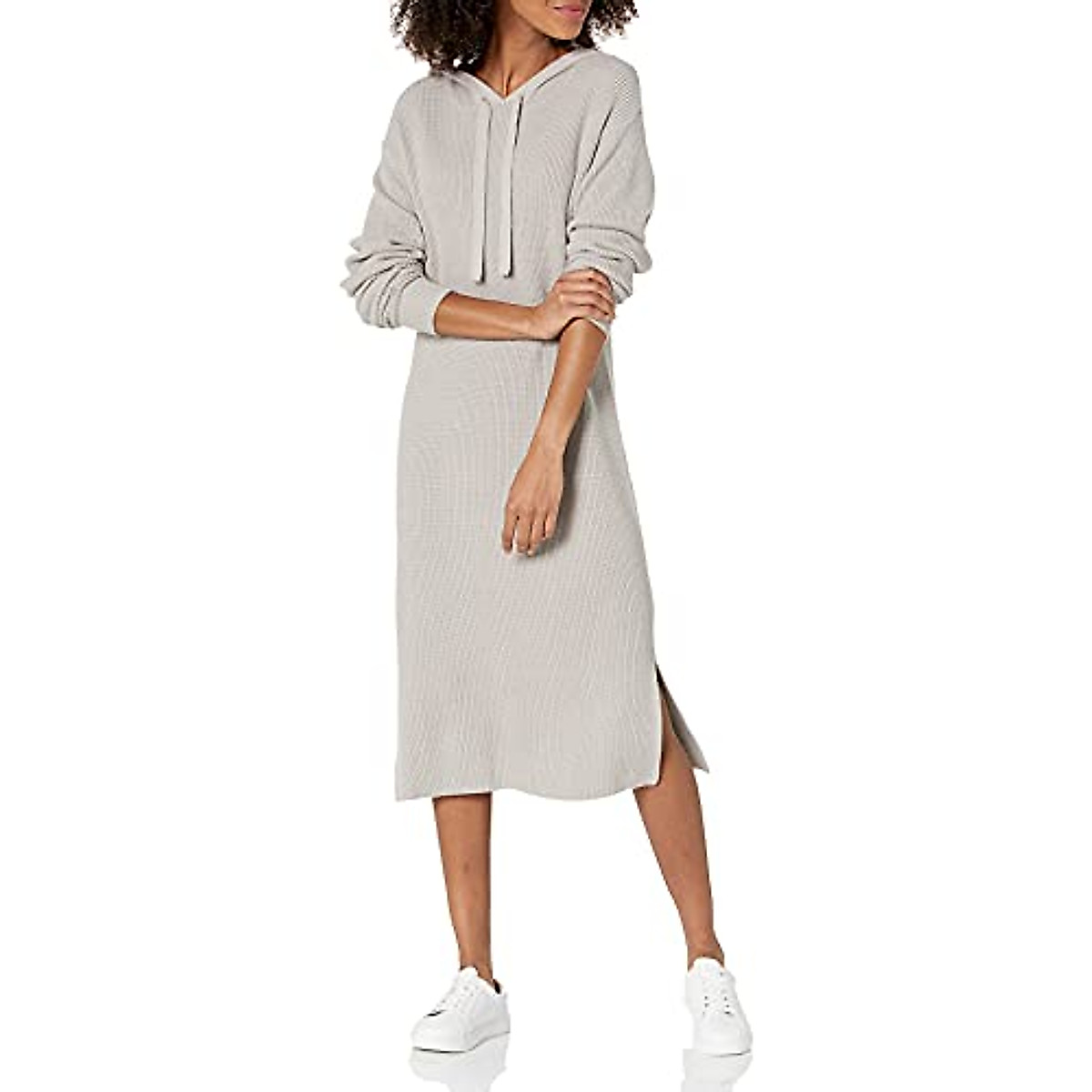 The Drop Women's Claudia Cuddle Hoodie Midi Dress, Porpoise, M