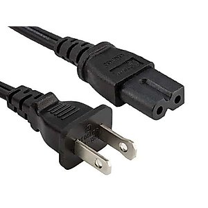 Polarized AC Power Cord for Technics 5 disc Player SL-PD867 SL-PD887 SL-1200 - 6 FT