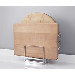 kaileyouxiangongsi Kitchen Organizer with Utensil Holder,Pot Rack and Cutting Board Holder,Stainless Steel