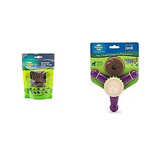 PetSafe Treat Rings for Busy Buddy Dog Toys - Easy to Digest - Interactive Toy Refills for Aggressive Chewers & Anxiety - 16 Rings - Size B - Original & Busy Buddy Jack Medium