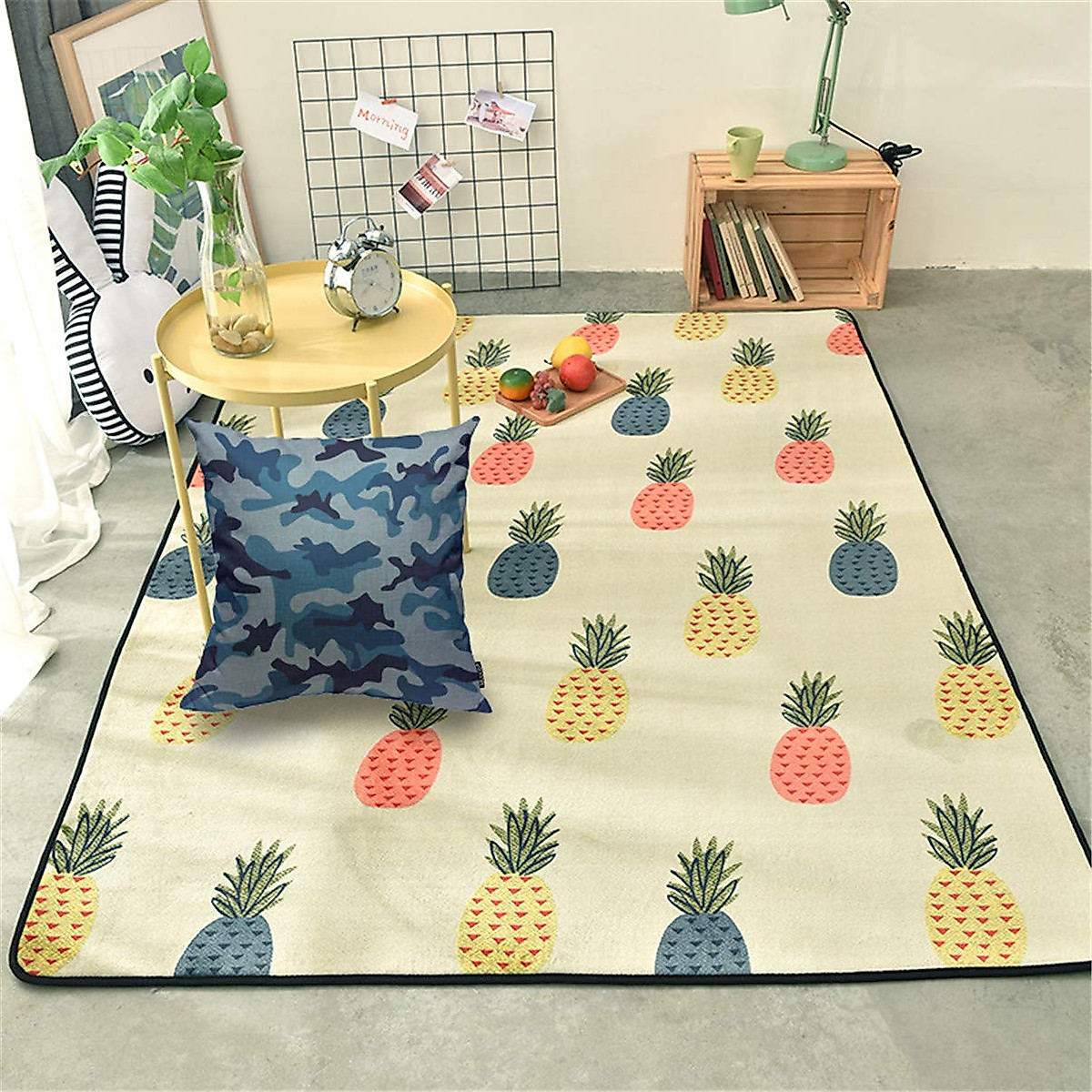 Mugod Blue Camouflage Throw Pillow Cover Sea Water Camouflage Seamless Pattern Decorative Square Pillow Case for Home Bedroom Living Room Cushion Cover 18x18 Inch