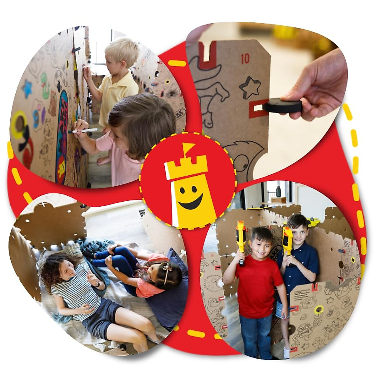 Make-A-Fort Explorer Kit - Build Really Big Forts for Kids - Endless Play for Ages 4 and Up - Build Incredible Forts, Mazes, Tunnels, and More - Durable, Reusable, and Made in USA